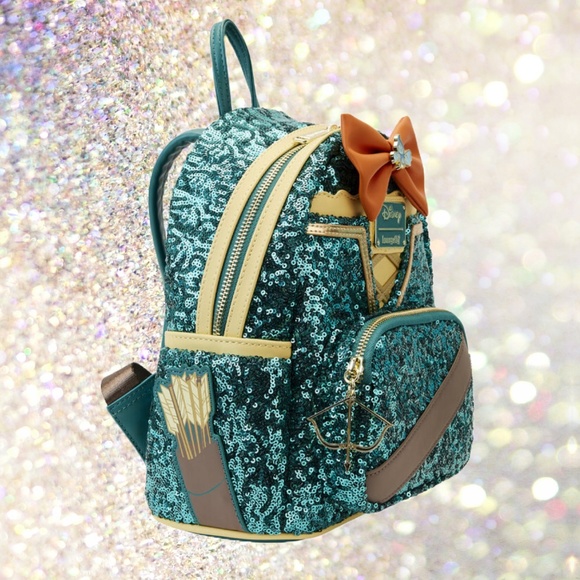 Loungefly | Bags | Loungefly Princess Merida Sequin Mini Backpack And ...